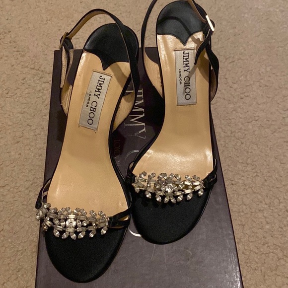 Jimmy Choo | Shoes | Vintage Jimmy Choo Satin Heels | Poshmark